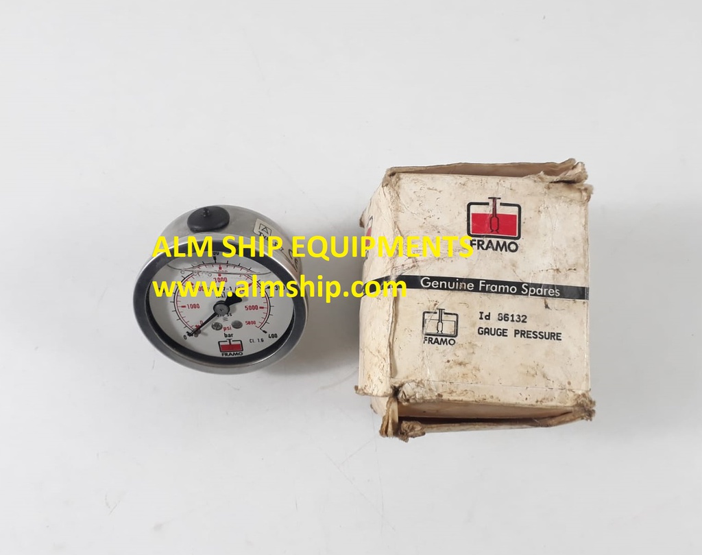 GAUGE PRESSURE FOR FRAMO | ALM SHIP EQUIPMENTS